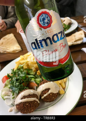 Lebanese restaurant, Marché des Enfants Rouges, Paris, France Stock ...