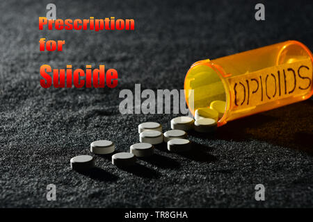 Signs and symbols of opioid abuse and possible results Stock Photo - Alamy