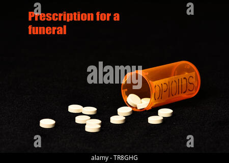 Signs and symbols of opioid abuse and possible results Stock Photo - Alamy