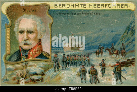 GEBHARD von BLUCHER (1742-1819) Prussian Field Marshall whose ...