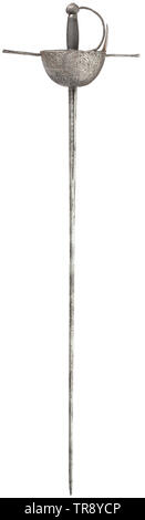 A Spanish colonial cup-hilt rapier,circa 1700 Slender thrusting blade ...