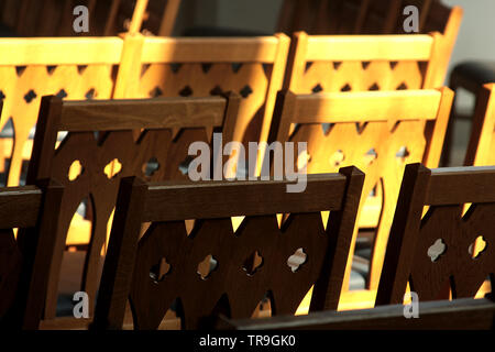 Seats inside the Goodson Chapel, at Duke University Divinity School ...