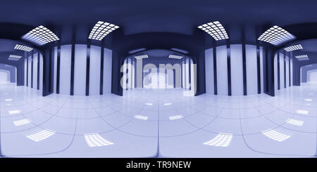 HDRI environment map, modern industrial abstract spherical indoor ...