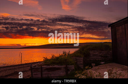 Fleet Lagoon. The England south west coast path. Jurassic Coast. Dorset ...