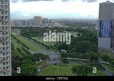 Residential buildings in a Metro Manila city in the Philippines Stock ...