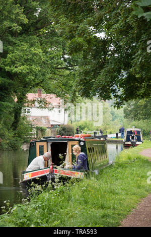 Staffordshire and Worcestershire Canal at Hyde lock nr Kinver ...