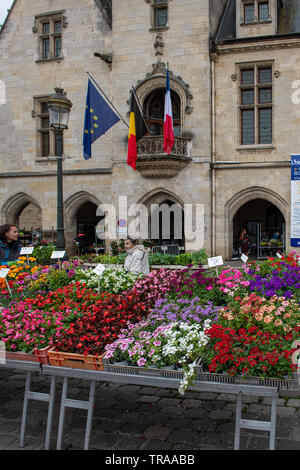 Outdoor Farmer's Market in Libourne, France Stock Photo - Alamy