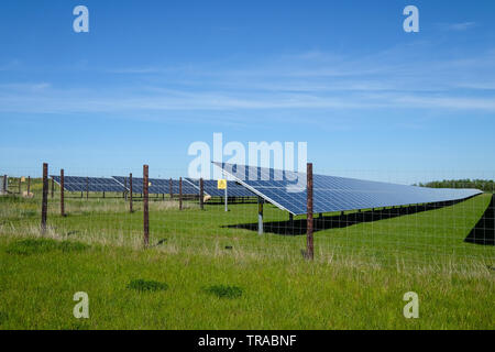 solar farm in leicestershire Stock Photo - Alamy