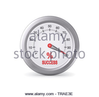 performance level conceptual meter indicate hundred per cent Stock ...