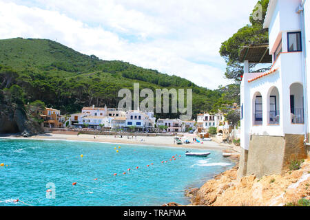 BEACH CALA SA TUNA BEGUR COSTA BRAVA CATALONIA SPAIN Stock Photo - Alamy