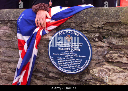 Sara Jones, widow of Lieutenant Colonel H Jones, who died commanding 2 ...