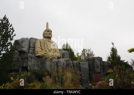 Big Lego statues in Legoland Billund, Denmark Stock Photo - Alamy
