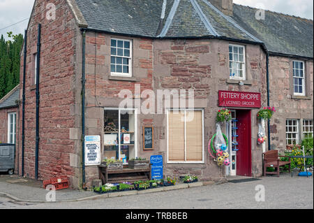 Traditional Scottish corner shop in a rather rundown part of Edinburgh ...