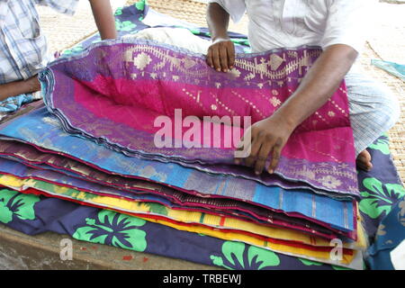 Jamdani is a fine muslin textile of Bengal, produced for centuries in ...
