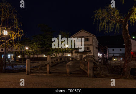 Night time view of Kurashiki, Okayama Japan Stock Photo - Alamy