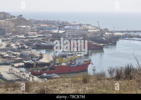 Port of Korsakov on Sakhalin Island Russia 2007 Stock Photo - Alamy