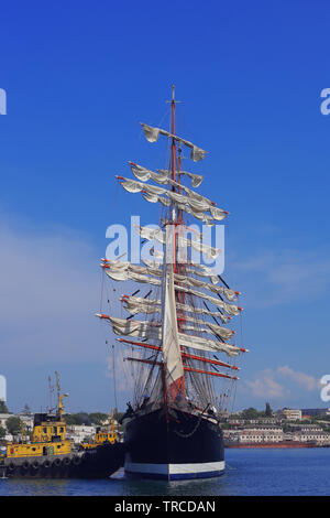 Sevastopol, barque Sedov, 28 May 2014. The Sedov, a 93-year-old, 117.5 ...