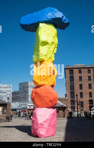 Liverpool Mountain by Ugo Rondinone’s,courtyard next to @tateliverpool ...