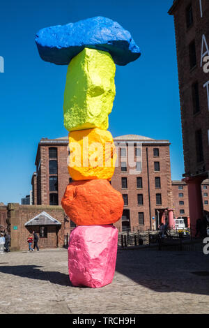 Liverpool Mountain by Ugo Rondinone’s,courtyard next to @tateliverpool ...