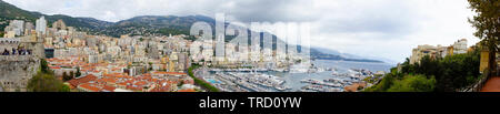 view of Monaco bay with luxury boats. French Riviera Stock Photo - Alamy