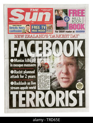 The Sun newspaper headline front page King: We'll Help Cops on Andy ...