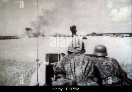 Panzer III of a division of the Waffen-SS on the Eastern front, 1944 ...