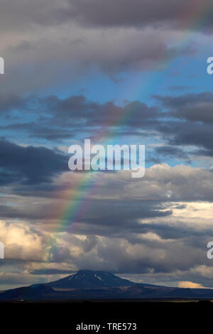Rainbows and volcanoes Stock Photo - Alamy