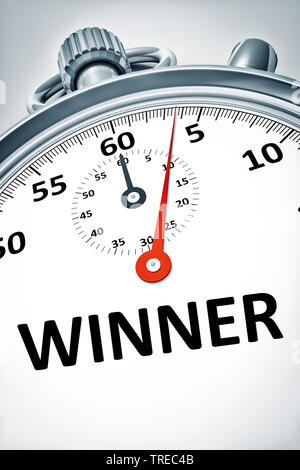 3D computer graphic, stopwatch lettering YOU CAN DO IT Stock Photo - Alamy