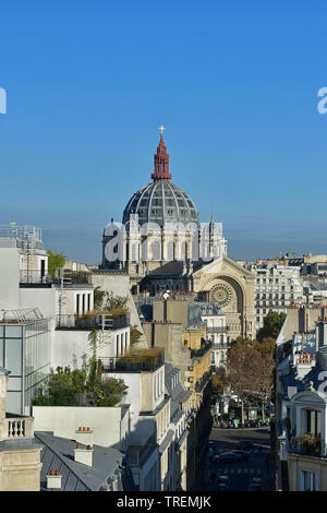 Paris: overview of the capital city from the street “rue d’Astorg”, in ...