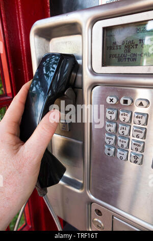 Late model BT British Telecom pushbutton / push button pay phone ...