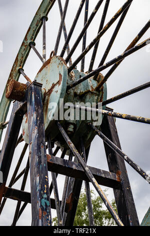 Pit Head Winding Wheel at the Entrance to Moira Furnace Museum.on the ...