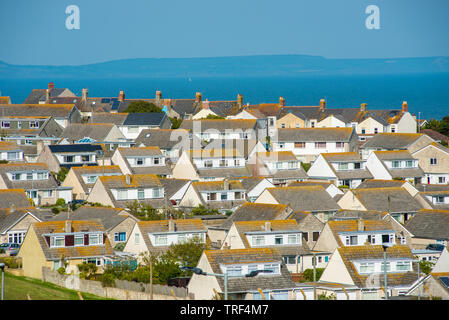 Rooftops at Southwell on the Isle of Portland near Portland Bill with ...