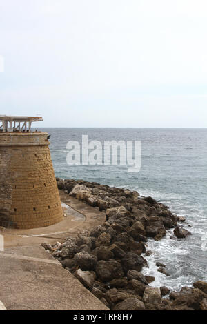 Italy Puglia. Gallipoli. Ancient walls Stock Photo - Alamy