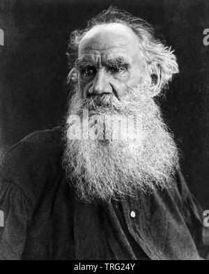 Russian writer Leo Tolstoy (1828 - 1910) - author of War and Peace and ...