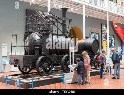 Steam train at the National Museum of Scotland, Edinburgh Stock Photo ...