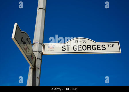 St Georges Street Sign - Perth - Australia Stock Photo - Alamy