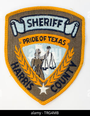 Harris County Texas Police Badge Patch Stock Photo - Alamy