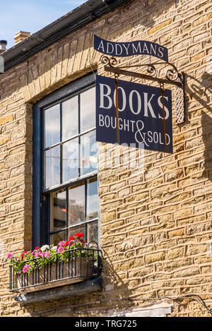 Books in the window of a bookshop in Hay on Wye , the second hand Book ...