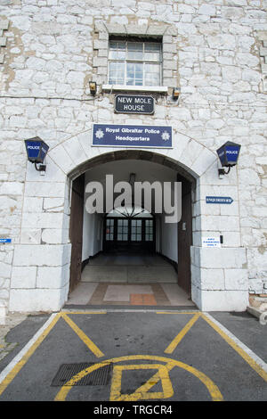 Entrance to Police Station Gibraltar window prisoners prison entrance ...