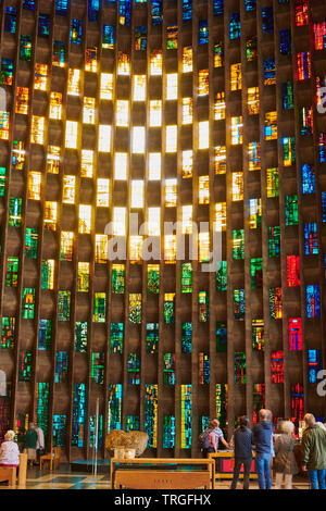 The Baptistry window in Coventry Cathedral, UK., designed by John Piper ...