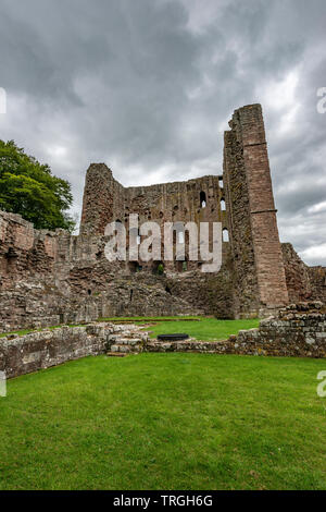 Norham Castle and surrounding area, Norham, Northumberland Stock Photo ...