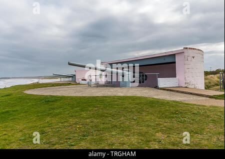 Blyth gun Turret, Blyth, Northumberland, UK Stock Photo - Alamy