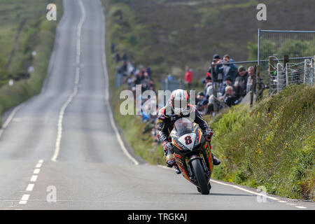 Michael Rutter - Bathams Racing Honda in action in the Dunlop Senior TT ...