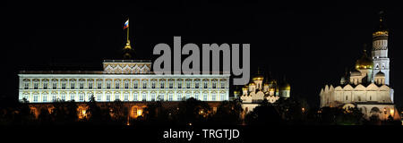 The Kremlin at night during the 65th Parade of Victory in Europe Day ...
