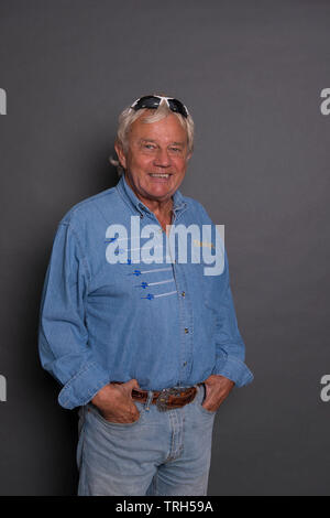 Actor Frazer Hines Stock Photo - Alamy