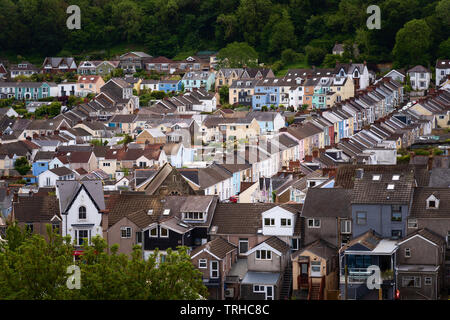 Colourful houses, Mumbles, Swansea, Wales Stock Photo - Alamy