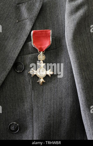British MBE medal Stock Photo - Alamy