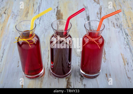 Ramadan drinks. Turkish Sherbet, raspberry, cherry and rose sweet,cold ...