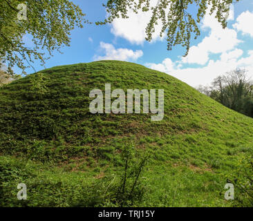 The earthen mound fort at Mount Sandel in Coleraine, Northern Ireland ...