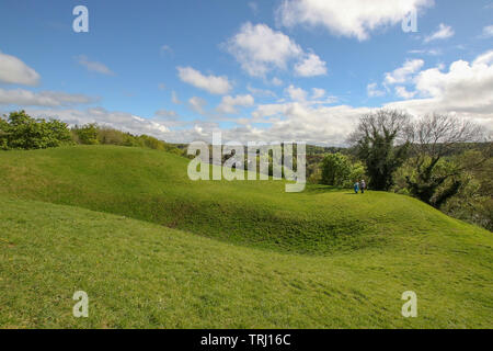 The Giant's Cradle, Coleraine - the grassy top and hollow of Mount ...